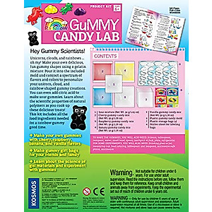 Thames & Kosmos Rainbow Gummy Candy Lab - Unicorns, Clouds & Rainbows! Sweet Science STEM Experiment Kit, Make Your Own Gummy Candies in Cool Shapes & Colors