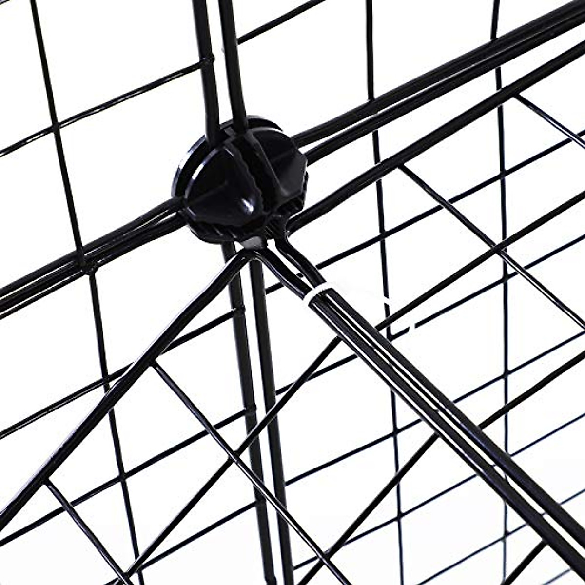 PawHut Pet Playpen DIY Small Animal Cage 36 Panels Portable Metal Wire Yard Fence with Door and Ramp for Rabbits, Kitten, Puppy 14 x 14 in