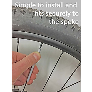 Jusmar Bike Spoke Reflector Pack of 36 - Bike Reflectors for Mountain and Road Bikes - Kids Bike Reflector - Waterproof Bicycle Spoke Reflectors. Fits to Spokes 14 and 15 Gauge (1.8-2.0mm)