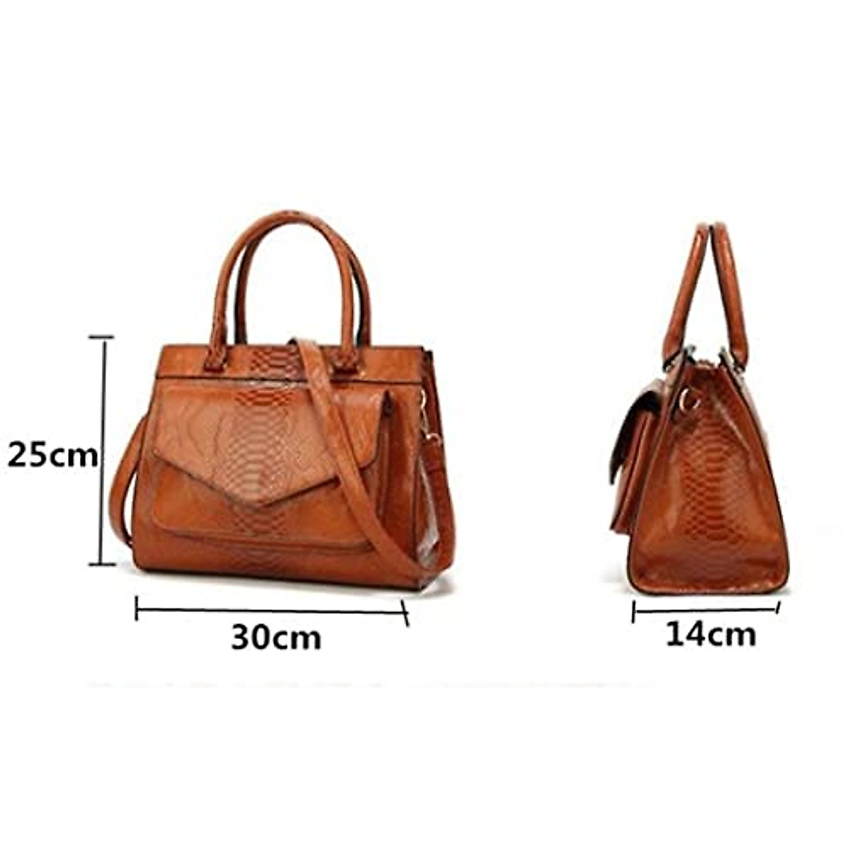 LDCHNH European and American Style Ladies Messenger Shoulder Bag Handbag Women Tote Bag (Color : D, Size : 30cm X 14cm X 25cm)