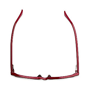 Sofia Vergara x Foster Grant Women's Teresa Cat-Eye Reading Glasses, Leopard Front Over Shiny Red Base, 52 mm + 1.75