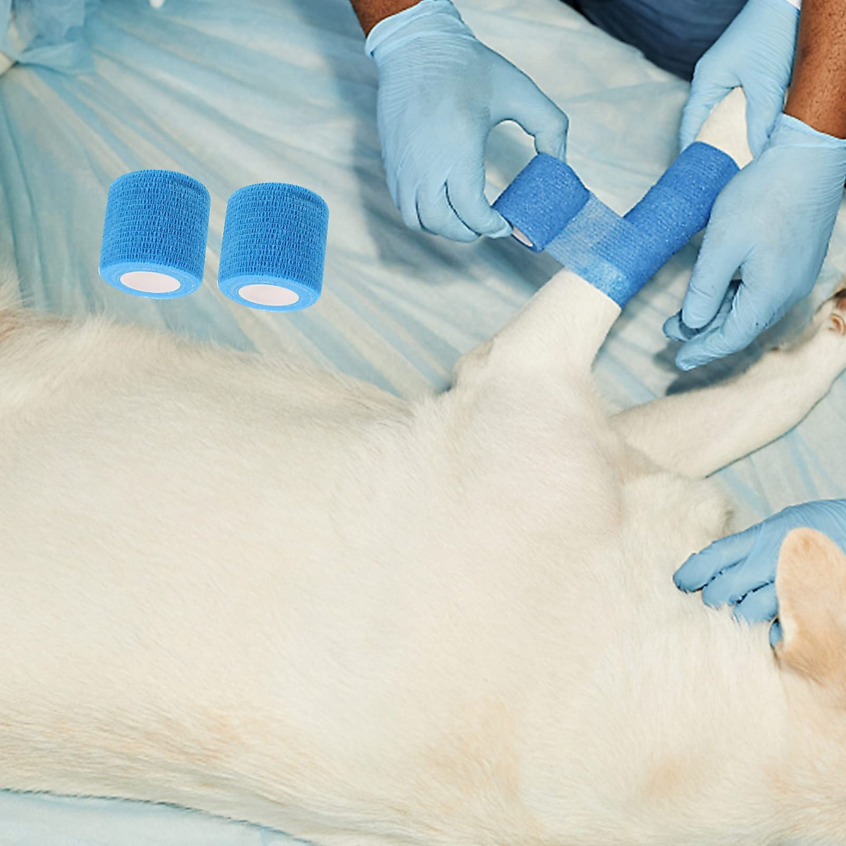 BESPORTBLE Athletic Tape 10 Rolls Self Adhesive Wrap Breathable Self Adherent Wrap Athletic for Aid Sports Injury Wrist Ankle Outdoor Tape Body Tape