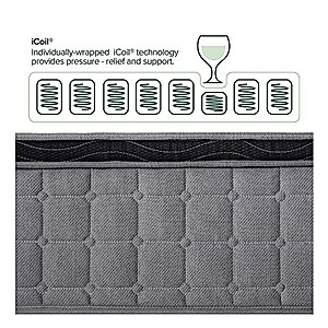 ZINUS 12 Inch Cool Touch Comfort Gel-Infused Hybrid Mattress, Full, Pocket Innersprings for Motion Isolation, Mattress in A Box