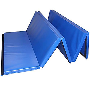 Greatmats Gym Mats 4x10 Ft x 2 Inch, Folding Gymnastics Tumbling and Cheerleading Mat, (Blue)