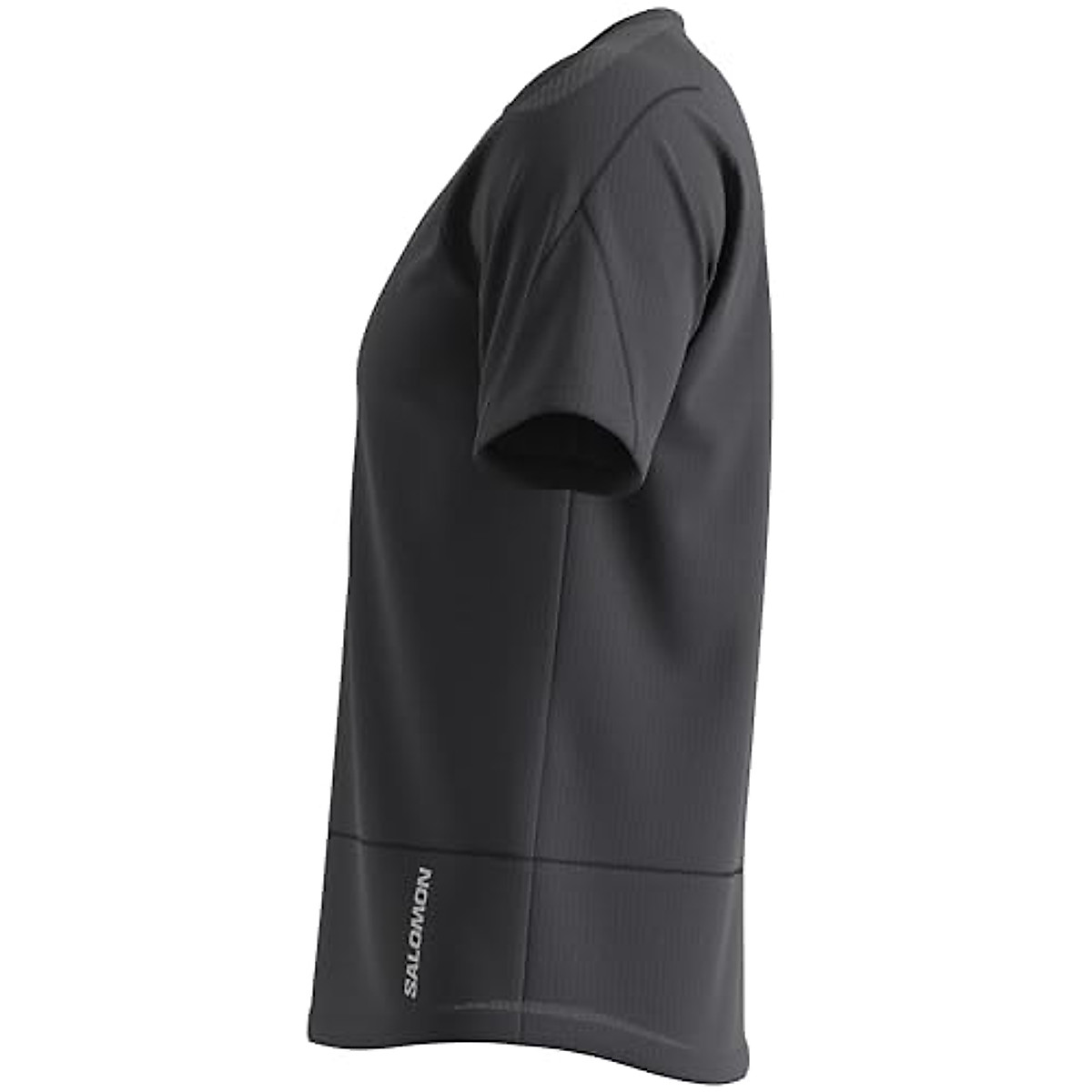 Salomon mens Tee T Shirt, Deep Black, Medium US