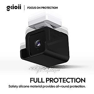 Gcioii Protective Silicone Skins Only for Wyze Cam V3 Camera，Weather-Resistant Waterproof Anti-Sun All-Round Protective Case/Cover Accessories for Indoor and Outdoor Using(3Pack Black)