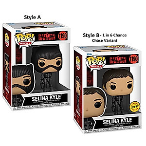 Funko POP! Movies The Batman Collectors Set- Batman, Selina Kyle (with Possible Chase Variant), and The Riddler, Figures Stand 3.75" Tall, Each Figure Comes Individually Packaged