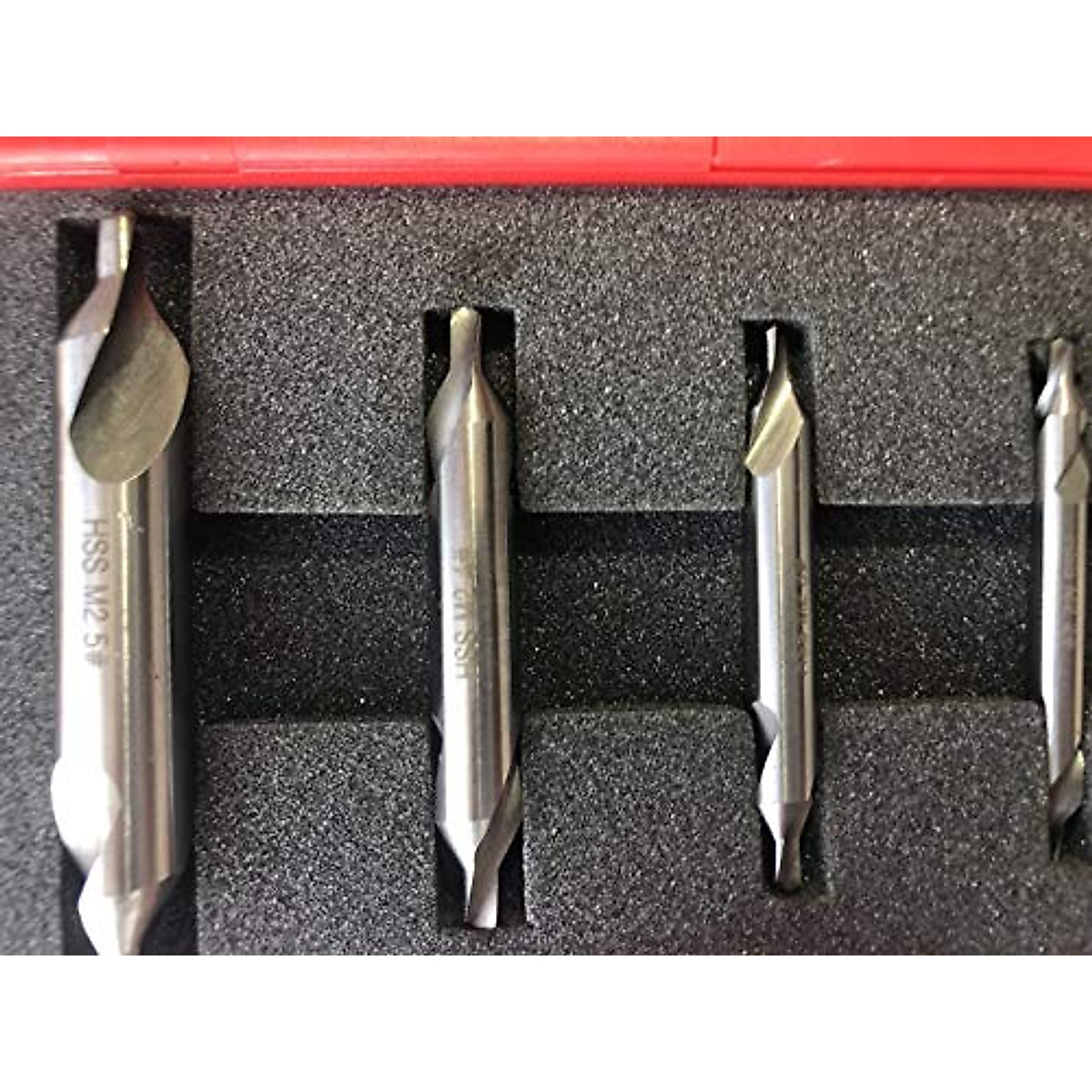 5PC M2HSS Combined Center Drills Countersinks 60 Degree Angle Bit Set