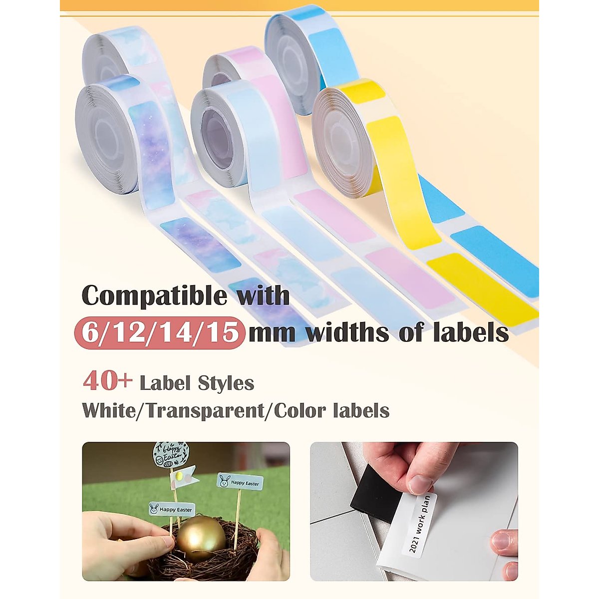 Phomemo Pink Label Maker Q30S Bluetooh Mini Label Maker Machine Portable Label Printer for Storage/Name/Document Label,Compatible with iOS Android, Pink