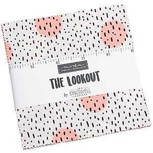 Moda Fabrics The Lookout Charm Pack by Jen Kingwell Designs; 42-5'' Precut Fabric Quilt Squares, Assorted