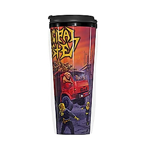 LOREBUTY Municipal Band Waste Coffee Mug With Lids 12oz Insulated Car Mugs Double Wall Vacuum Reusable Travel Coffee Tumbler For Hot/Ice Drinks Coffee Teas
