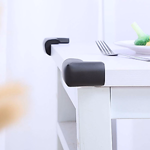 uxcell Foam Furniture Table Desk Edge Cover Pads Protector Corners Cushion Bumper Guard Black