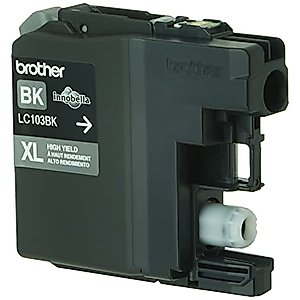 Brother Genuine High Yield Black -Ink -Cartridges, LC1032PKS, Replacement Black -Ink, Includes 2 -Cartridges of Black -Ink, Page Yield Up To 600 Pages/ -Cartridge, LC1032PKS