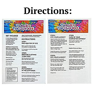 RALME Tie Dye Kit for Kids – Complete Easy Craft DIY Tie-Dye Set, Make Your Own Designs