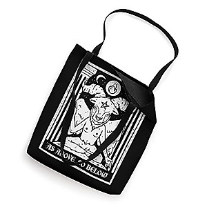 Baphomet Occult As Above So Below Satan Devil Satanist Tote Bag