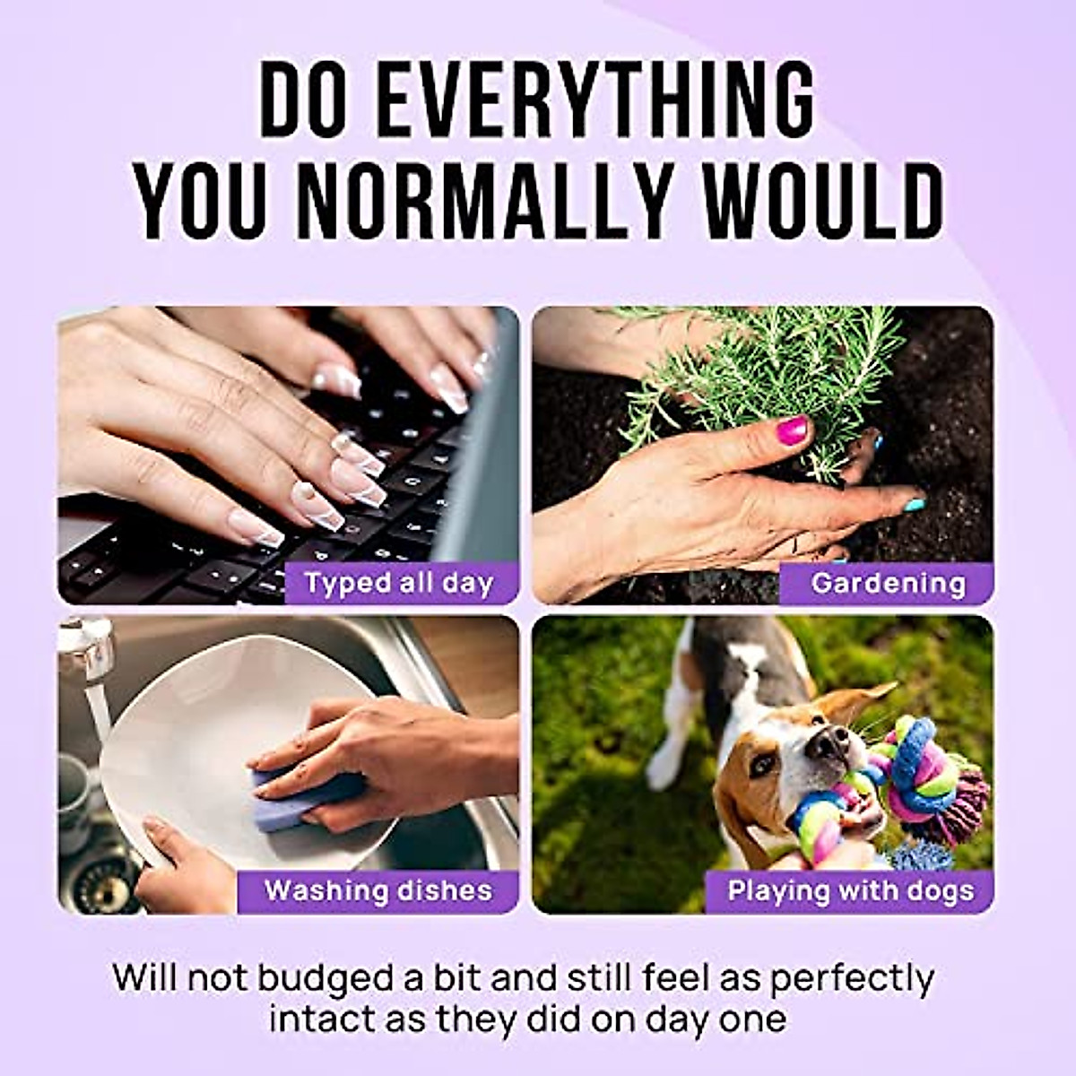 24 Pcs Press on Nails -Supremely Fit & Natural Soft Gel Press on Nails Almond, White Glue on Nails with Nail Glue, Reusable Stick on Nails in 12 Sizes（Iridescence）