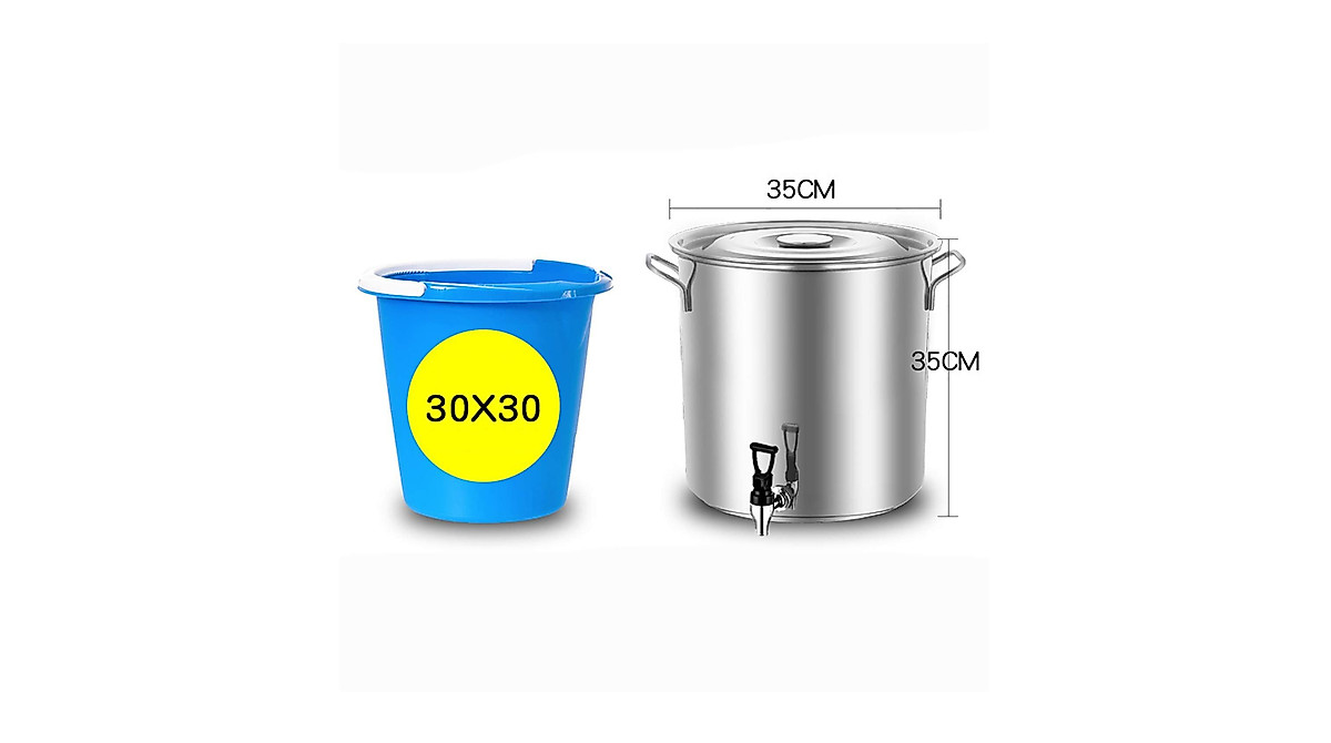 Durable Stainless Steel Stock Pot with Spigot - THEGA