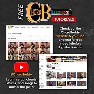 ChordBuddy “MADE IN THE USA” - Guitar Learning with Songbook, Lesson Plan, App, and Right Handed ChordBuddy
