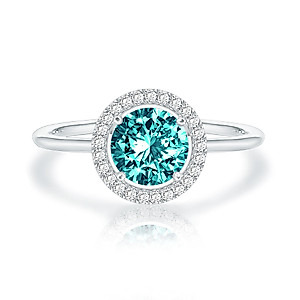 SWAROVSKI Crystal 14K White Gold Plated Birthstone Rings | White Gold Rings for Women | Emerald Ring