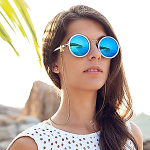 SIGONNA Eyeglass Chains for Women - Metal Glasses Chain - Eyeglasses String Holder Around Neck - Eyeglass Chains Cords Necklace Strap - 3 Pcs