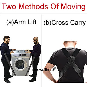 Thenewallhere Moving Straps,for Shoulder Lifting or Carrying Furniture,Equipment,Mattress,Appliance.Adjustable Moving Accessories Supplies.2-Person Movers Easily Lift Heavy Objects Up to 800 Lbs