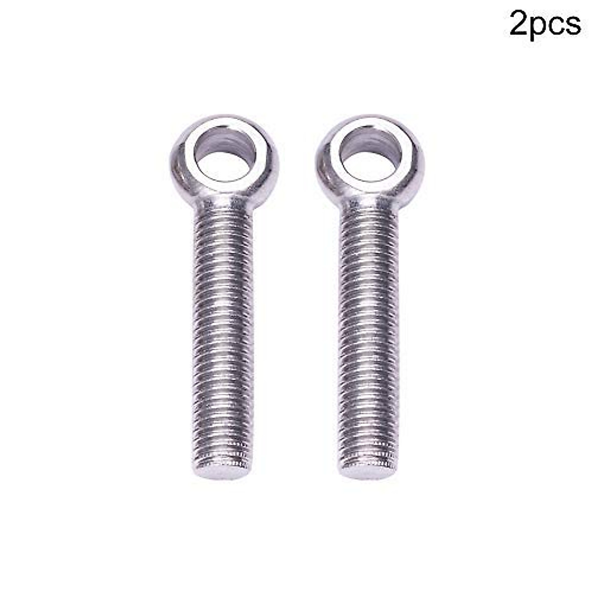MroMax M14 x 80mm Machinery Shoulder Swing Lifting Eye Bolt 304 Stainless Steel Metric Thread 2pcs