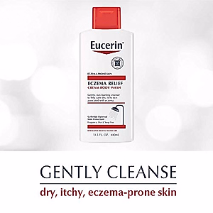 Eucerin Eczema Relief Cream & Body Wash, Eczema Body Wash, Cream Body Wash, 13.5 Fl Oz Bottle