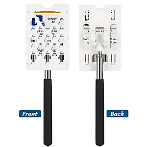 Veemoon Telescopic Rod Card Holder: 2PCS Vehicle Parking Swiping Stick Reacher Grabber Tool Car Parking Contactless Payment Rod for Car Parking Fee Paying,Car Parking Rod