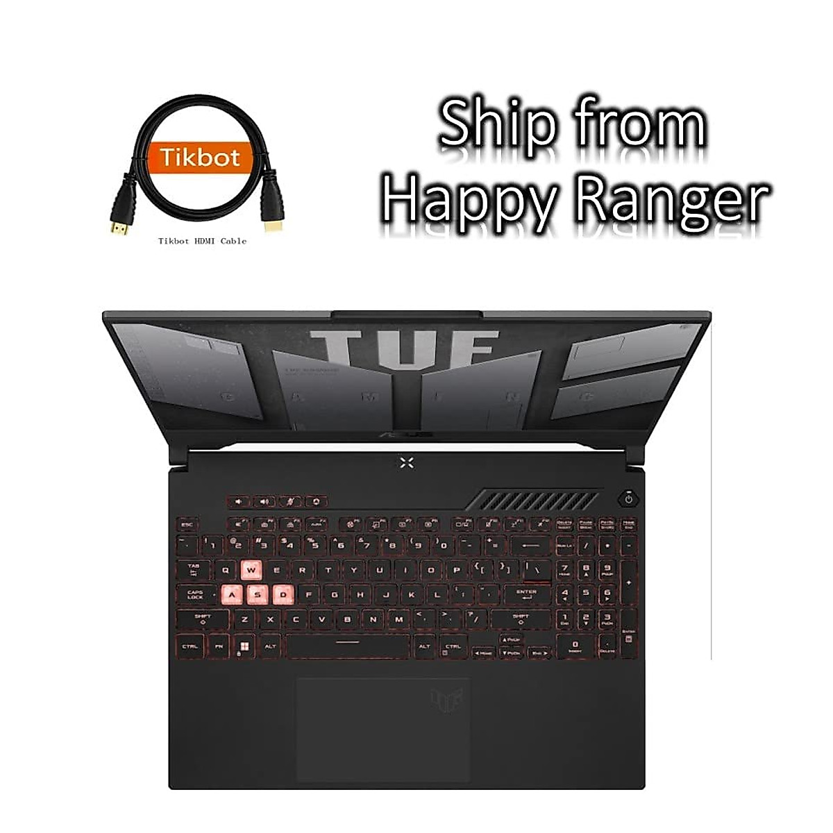 Asus 2022 Newest TUF Gaming A15 15.6'' FHD 144Hz Laptop - AMD Ryzen 7 -6800H -RTX 3050 Ti, DDR5, MUX, RGB Backlit KB, WiFi 6, Gray, Win 11, w/HDMI (32GB RAM