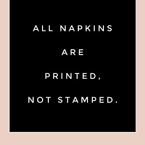 Generic She's Tying The Knot Bridal Shower Pink Bow Bridal Shower Brunch Pink Bachelorette - Cocktail, Napkins Set of 25, White