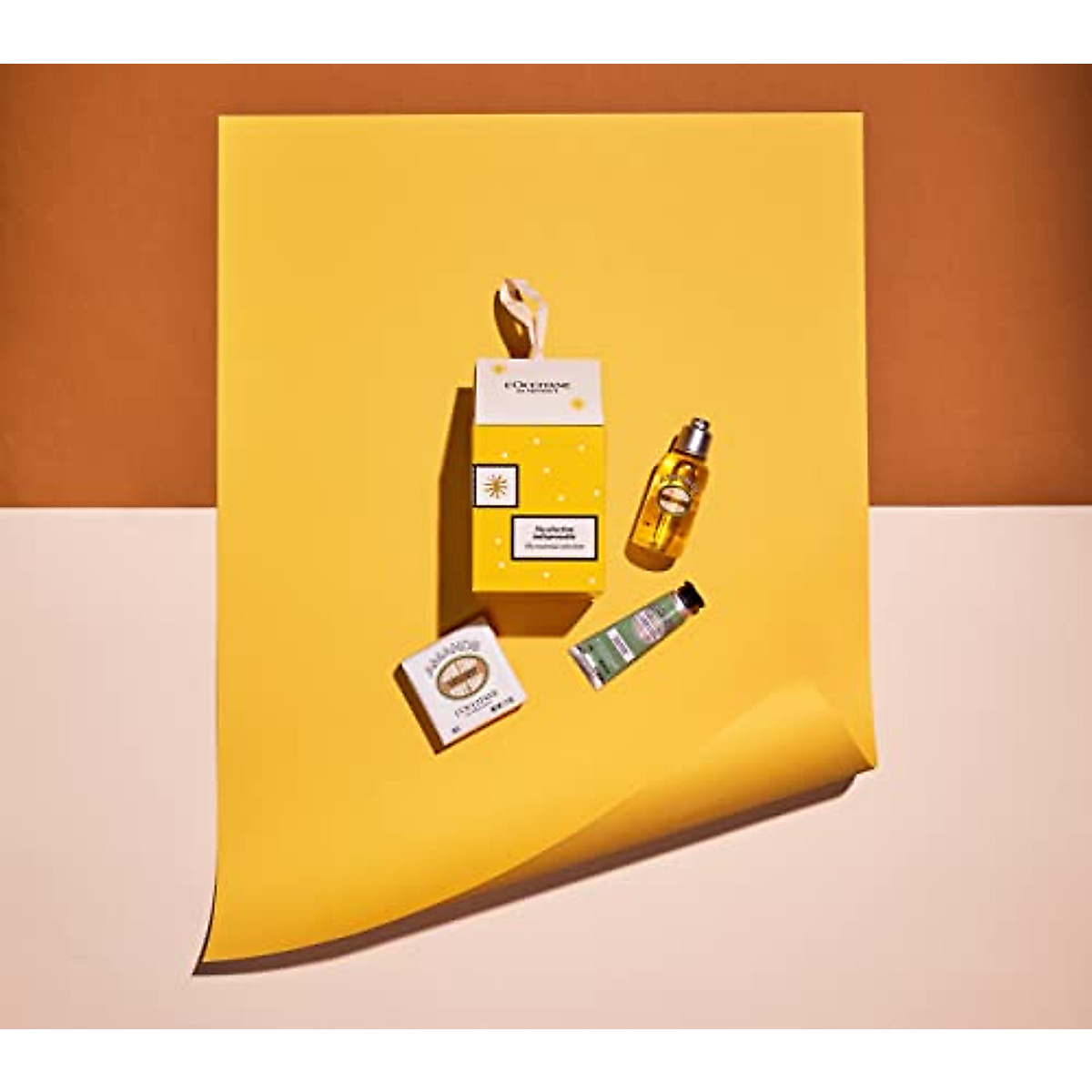 L'Occitane Almond Ornament 3 Piece Gift Set, Including Almond Shower Oil 1.1 Fl.Oz, Almond Body Milk 0.7 Fl. Oz., and Almond Delicious Hands 0.3 Oz