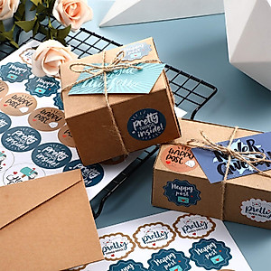 500 Pieces Mail Stickers Small Business Post Package Labels Thank You for Your Order Stickers for Businesses Online Shop Owners