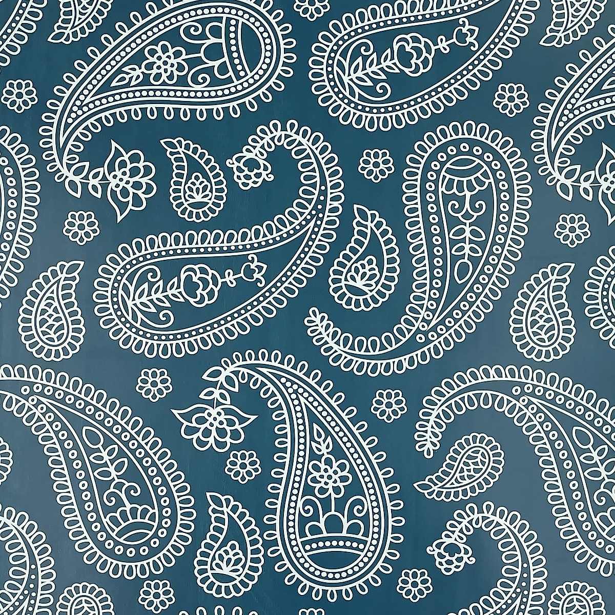 Yifely Self-Adhesive Shelf Liner Removable Drawer Paper for Covering Rent House Shelving Drawers, Vintage Paisley, 17.7 Inch by 9.8 Feet