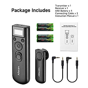 Wireless Digital Timer Remote Shutter Release Trigger Intervalometer for Canon EOS Rebel T6 T7 80D 70D 60D 60Da 77D T7i T6i T6s SL2 SL1 T5 T3 T5i T4i T3i T2i EOS R M6 M5 Cameras…