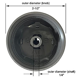 Weber # 69893 Set of 3 Control Knobs Spirit 300 Series (with Up Front Controls) Years 2013 and Newer