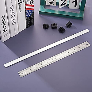 8 Pieces Hanging File Rail Clip File Divider Rail Clips 4 Pieces File Cabinet Rails for Hanging File Folder Frame for File Storage (Metal)