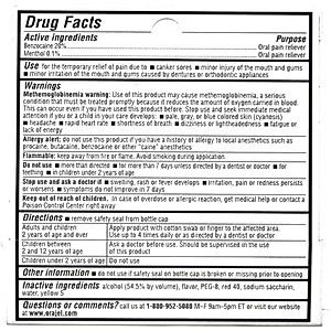 Orajel Instant Pain Relief for Toothache, Maximum Strength, Liquid, 0.45 Oz (Pack of 2)