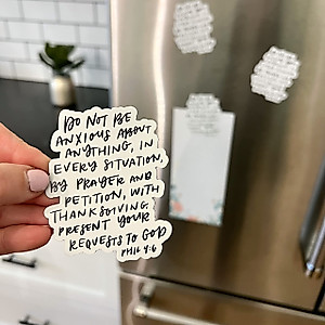 Swaygirls magnets | Philippians 4:6 refrigerator magnet | Christian magnets | Fridge magnets about faith, God, the Bible