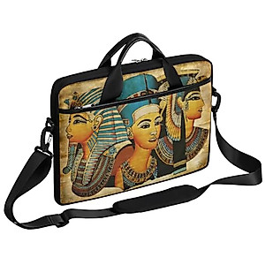 Ancient Human Laptop Computer Bag Waterproof Shoulder Messenger Bag 13-15 inch Durable Laptop Tote Bag with Shoulder Strap Handle Lightweight Crossbody Briefcase