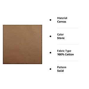 10 Oz Canvas Duck Stone, Fabric by the Yard