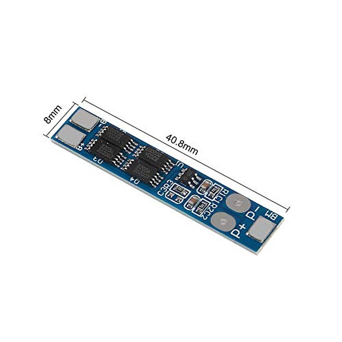 ALMOCN 10PCS 2S 7.4V 8.4V 8A Li-ion Lithium Battery Protection Board 18650 Charger PCB BMS Protection Board Module for Li-ion Lithium Battery Cell