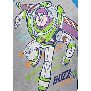 Disney Pixar Toy Story Buzz Lightyear Toddler Boys 2 Pack Graphic T-Shirts Grey/White 4T