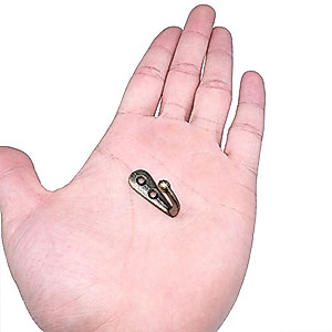 Richohome Bronze Vintage Wall Mounted Small Single Hook Hangers,Pack of 20