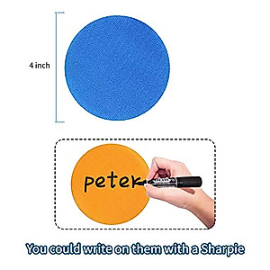 IKAYAS 100 Pcs Carpet Spots Markers Carpet Circles Carpet Dots Markers for Kids Preshool Classroom Social Distancing, Carpet Floor Dots Carpet Markers for Classroom Decoration