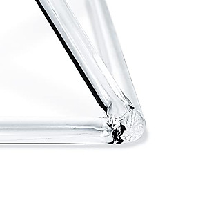 Joysense Clear Quartz Crystal Singing Pyramid 9 inch With Crystal Singing Bowl Striker and Carrying Case