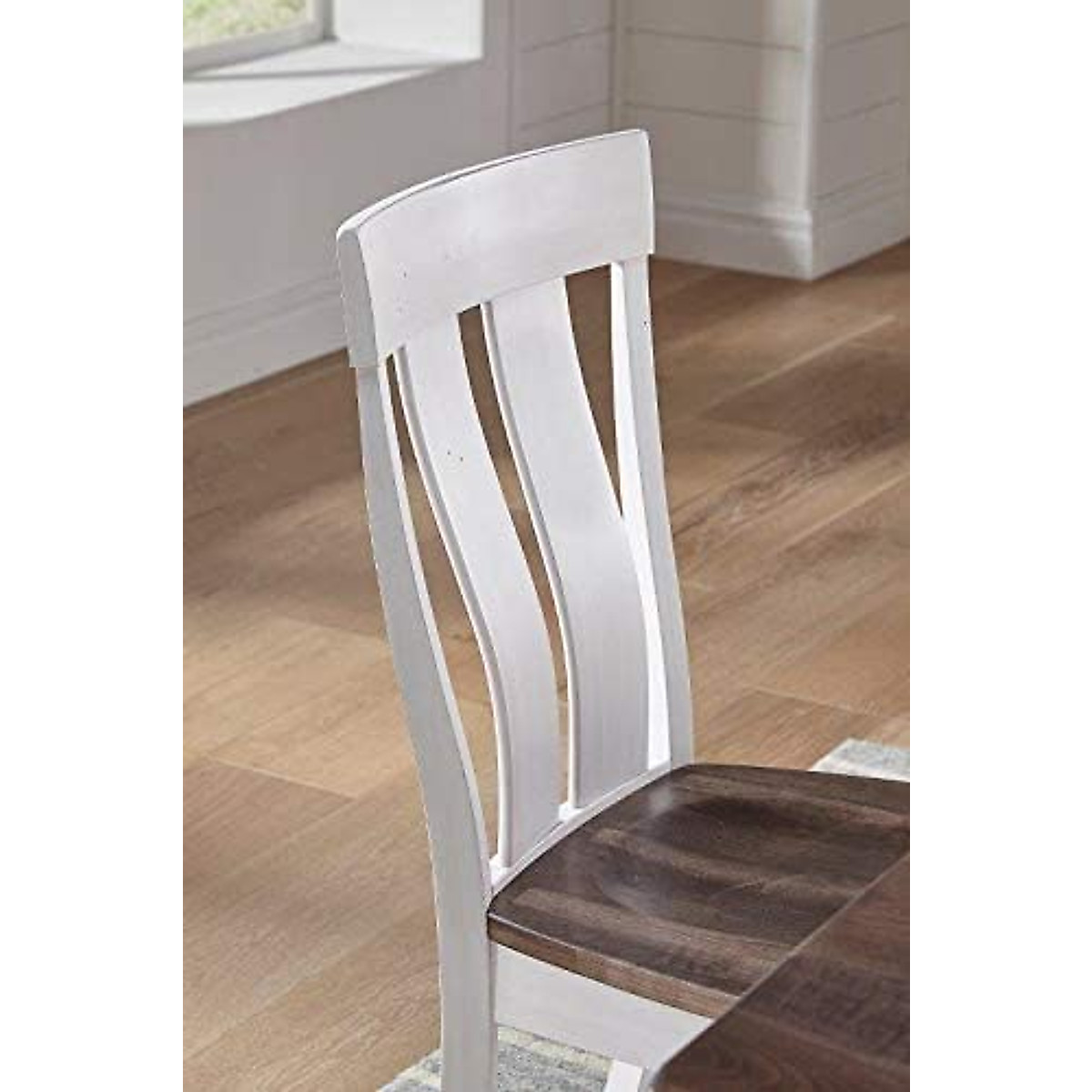 Carol's Inspirations 7 Piece Solid Maple Wood Dining Room Set | Full Kitchen Table Set with Table and 6 Chairs | 38” x 64” Rustic Rectangle Table with Eased Edge and Distressing | Handmade in USA