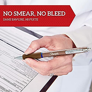 Sharpie S-Gel | Metal Gel Pens | Medium Point (0.7mm) | Steel Grey & Rose Gold | Black Ink | 2 Pens & 2 Gel Pen Refills