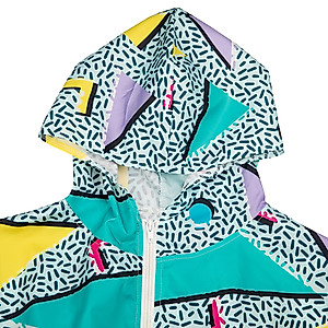 EOSIEDUR Women's One Piece Tracksuit Outfits Windbreaker Jacket Camouflage Crop Top Pants Jumpsuit Set Plangi S