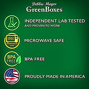 Debbie Meyer GreenBoxes – BreadBox keeps Baked Goods, Snacks, Fruits, and Vegetables Fresh Longer, Reusable, BPA Free, Made in USA