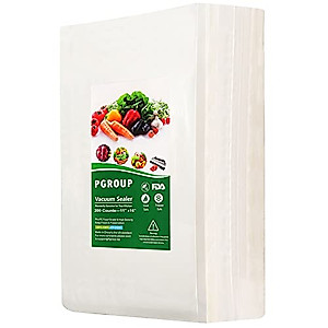 Vacuum Sealer Bags with BPA Free(200 Counts-11" x 16")200 Gallon Heavy Duty Vacuum Seal Food Sealer Bags PreCut Bag